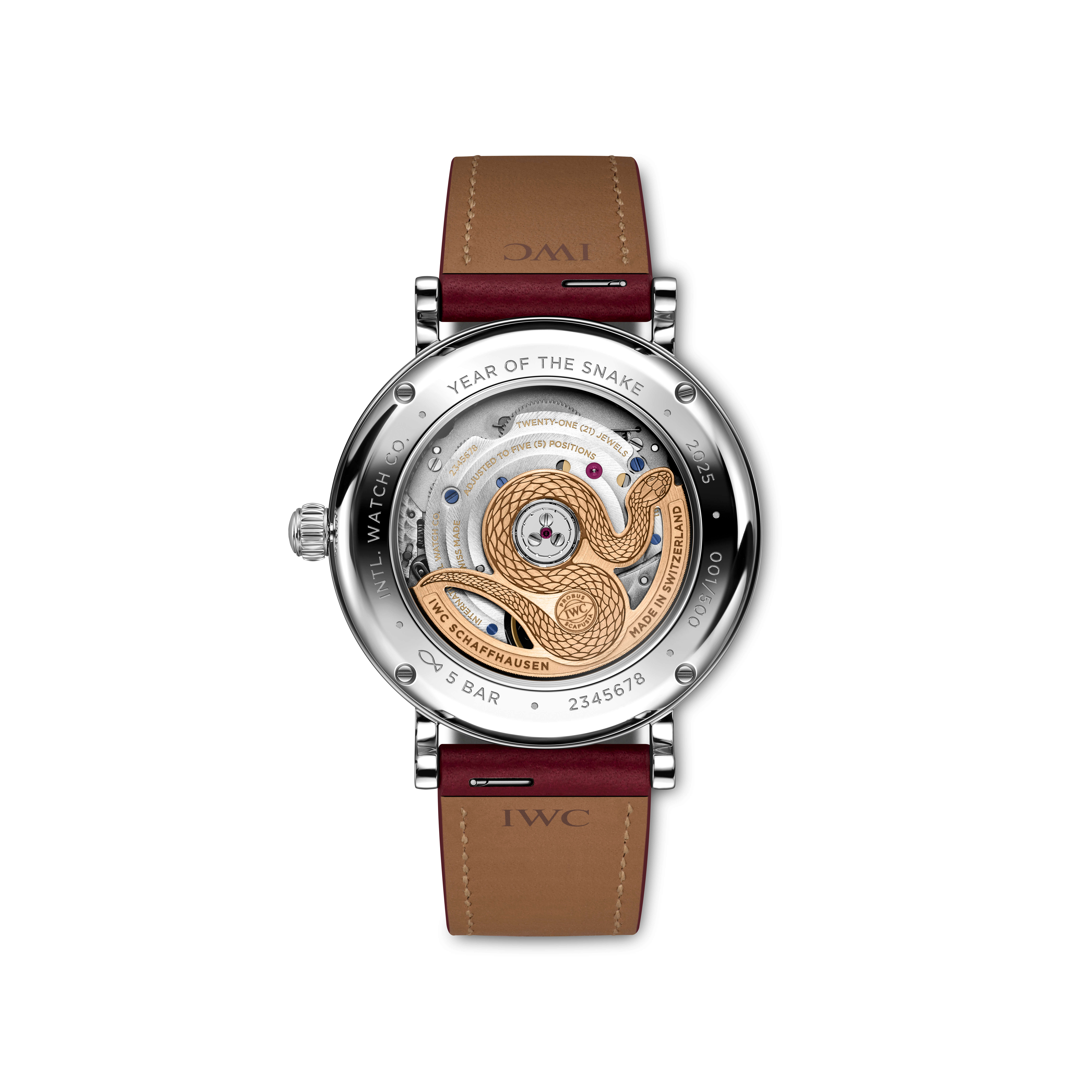 IWC PORTOFINO AUTOMATIC MOON PHASE 37 YEAR OF THE SNAKE | Global Timepieces